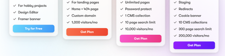 Framer Pricing Plans -A Closer Look - Outstanding Themes